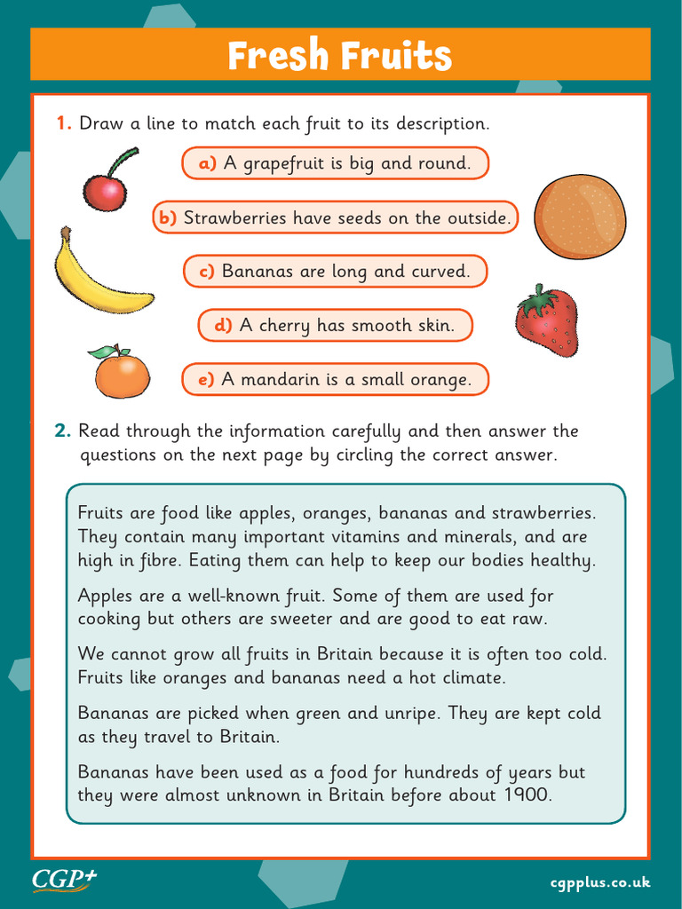 Understanding Fresh Fruits and Their Benefits | PDF | Fruit | Orange ...