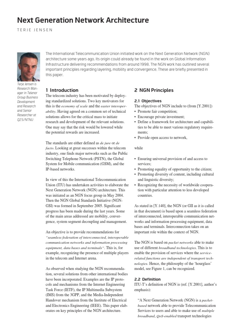 Next Generation Network Architecture: 2 NGN Principles | PDF | Ip ...