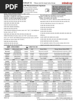 Multi Sera Calibrator: Value Sheet of Mindray BS Measurement System ...