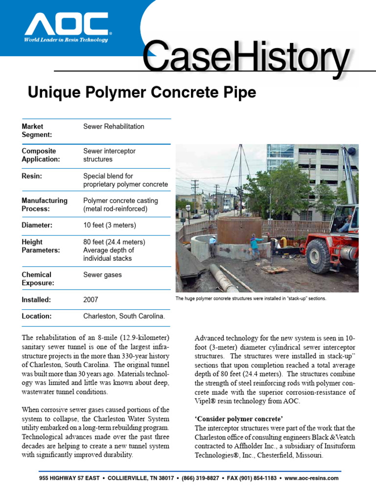 Case UniquePolymerPipe Interpipe 2 | PDF | Concrete | Sanitary Sewer