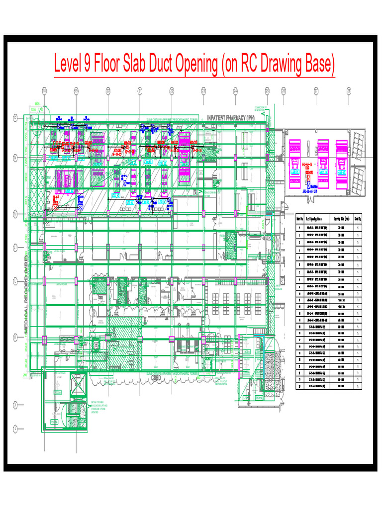 PHP - L9 GA Plan M&E (Opening) Vs RC Coordination | PDF | Floors ...