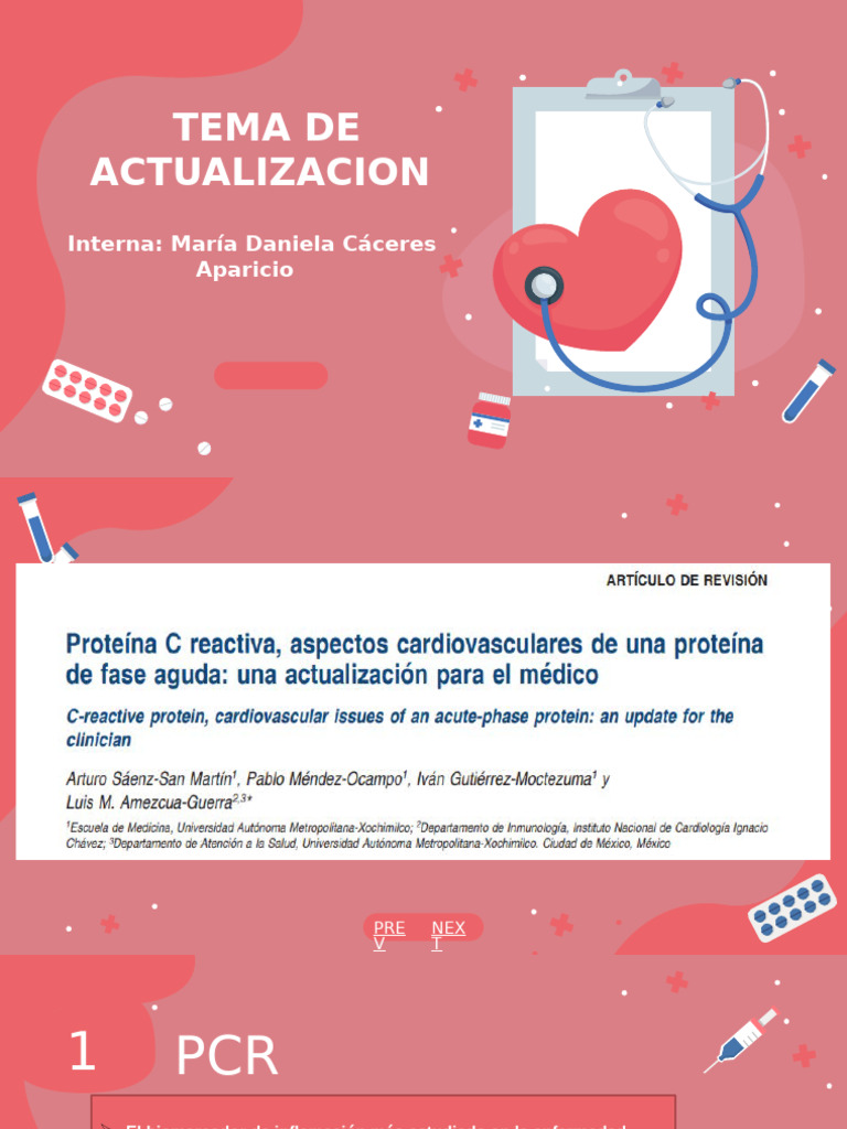 PCR Y Cardio | PDF | Proteína C-reactiva | Inflamación