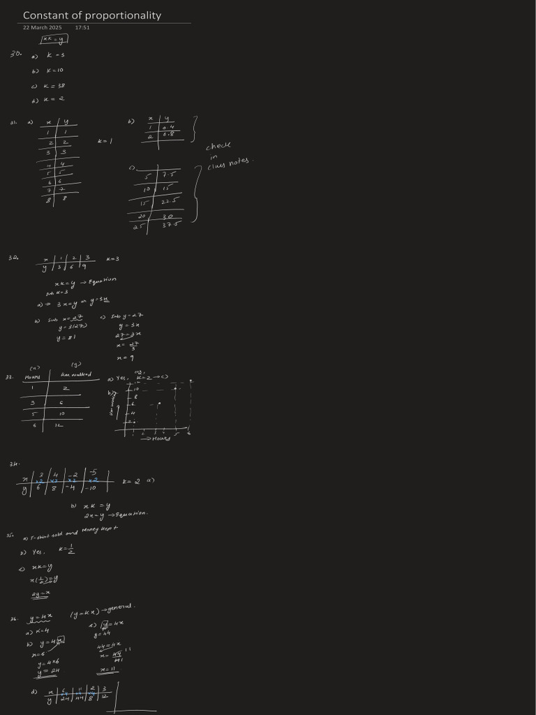 Constant of proportionality | PDF