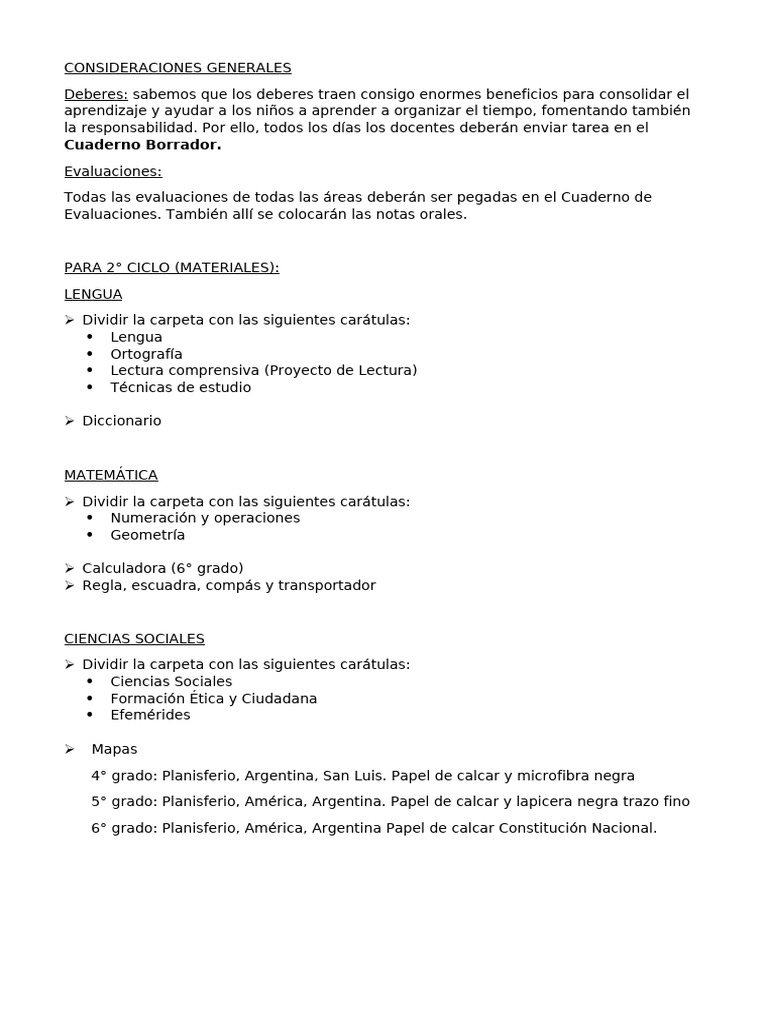 Consideraciones para 2 | PDF