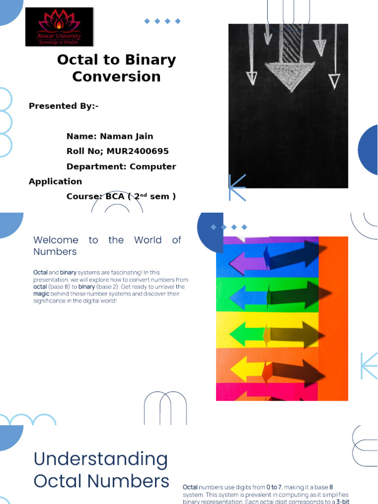 Octal To Binary Conversion | PDF