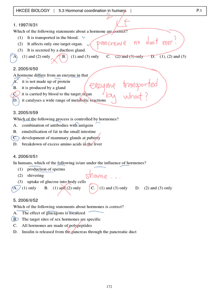 Hormones: Functions and Characteristics | PDF