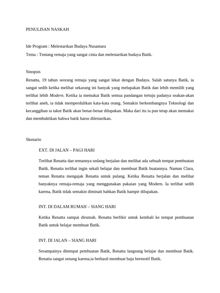 Penulisan Naskah | PDF