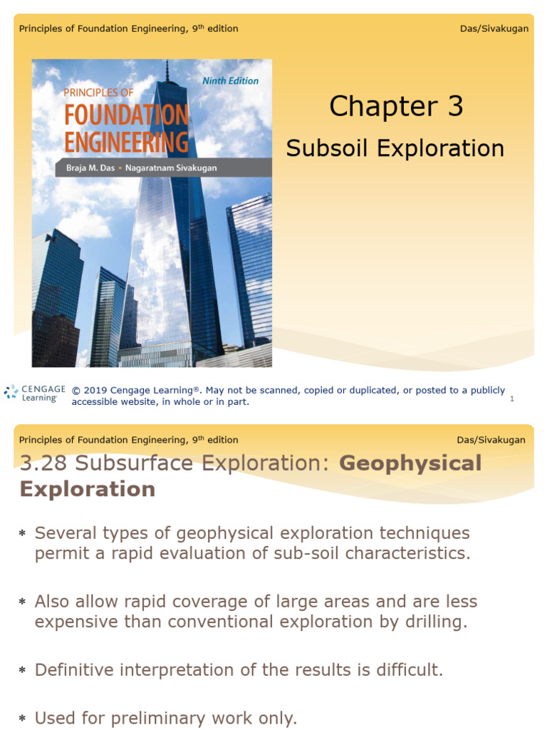 Part 6 Chapter03 - Subsurface Exploration 2025 | PDF | Waves ...