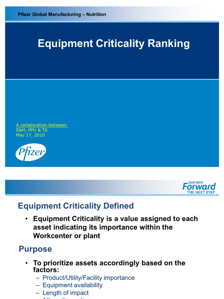 Equipment Criticality Ranking Guide | PDF | Reliability Engineering ...