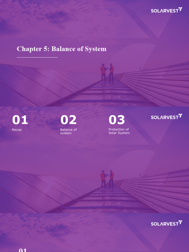 Chapter 5 - Balance of System | PDF | Photovoltaic System | Photovoltaics