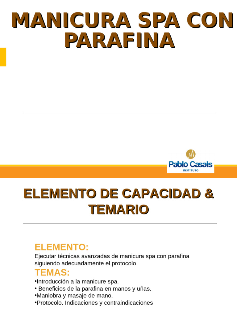 S 05 Manicura Spa Parafina | PDF | Piel