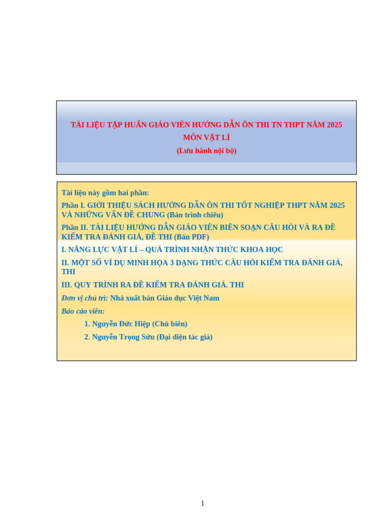 Tai Lieu HD Onthi TN 2005 Vatli (p2) | PDF