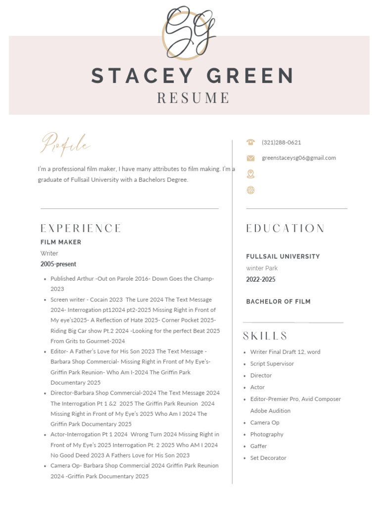 Minimalist Clean Signature CV Resume-2 | PDF