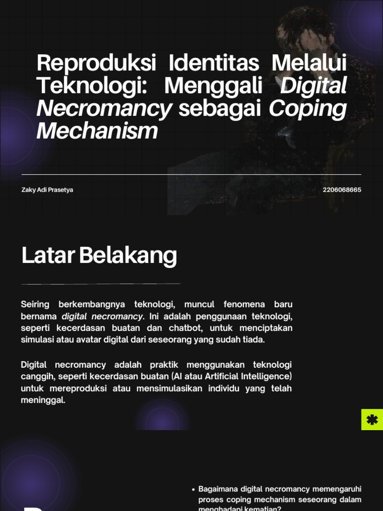 Digital Necromancy sebagai Mekanisme Coping | PDF
