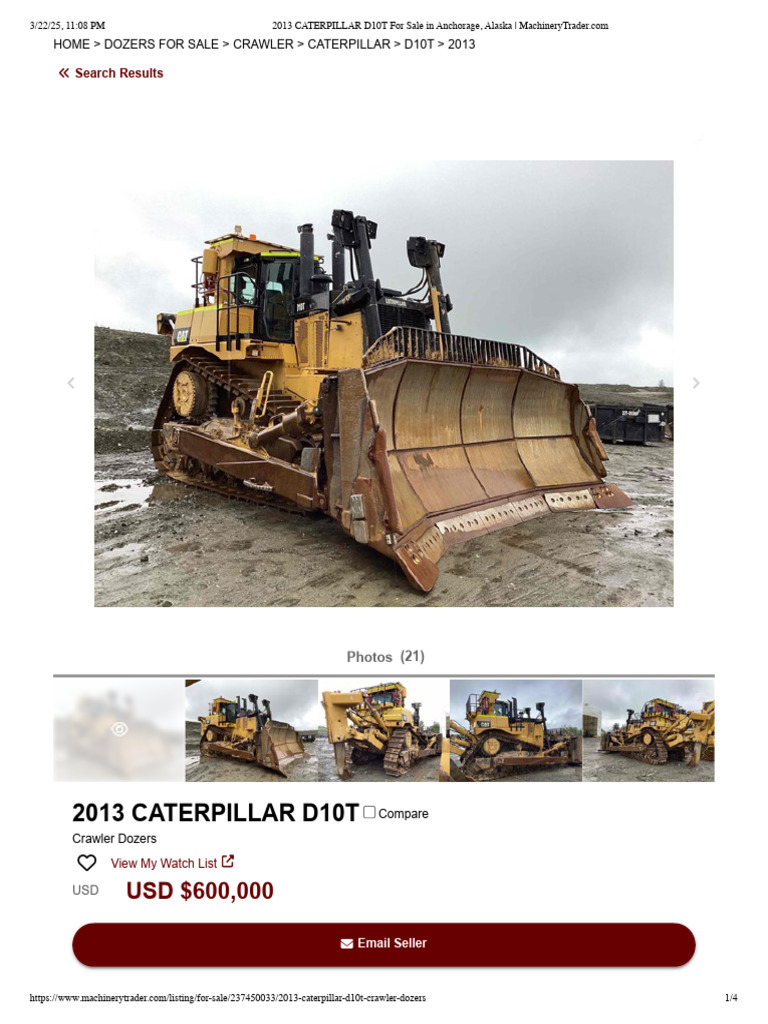 2013 CATERPILLAR D10T For Sale in Anchorage, Alaska | PDF | Tractor ...