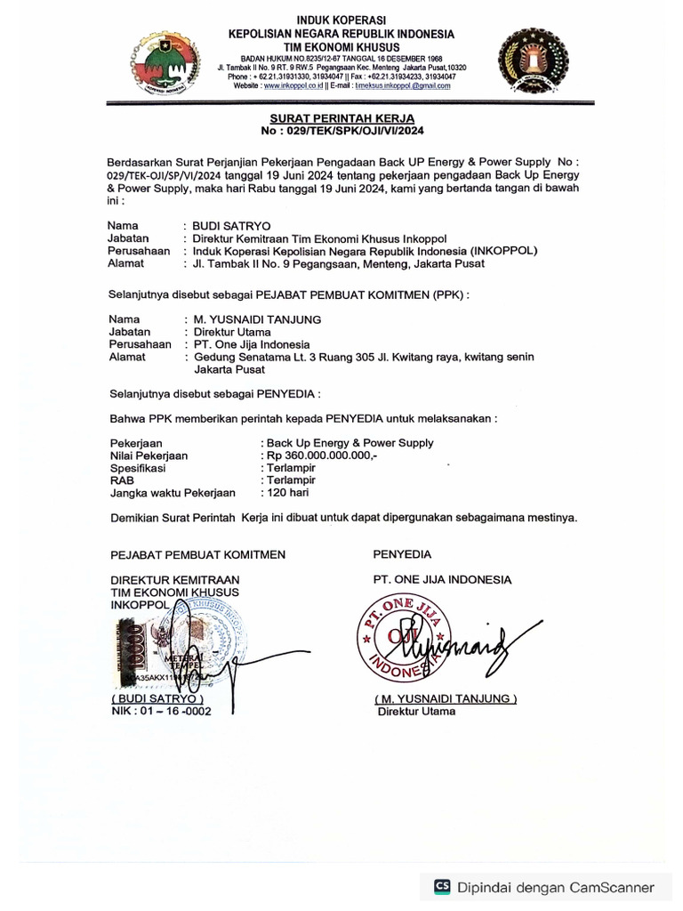 Dokumen SPK Dan Jadwal | PDF