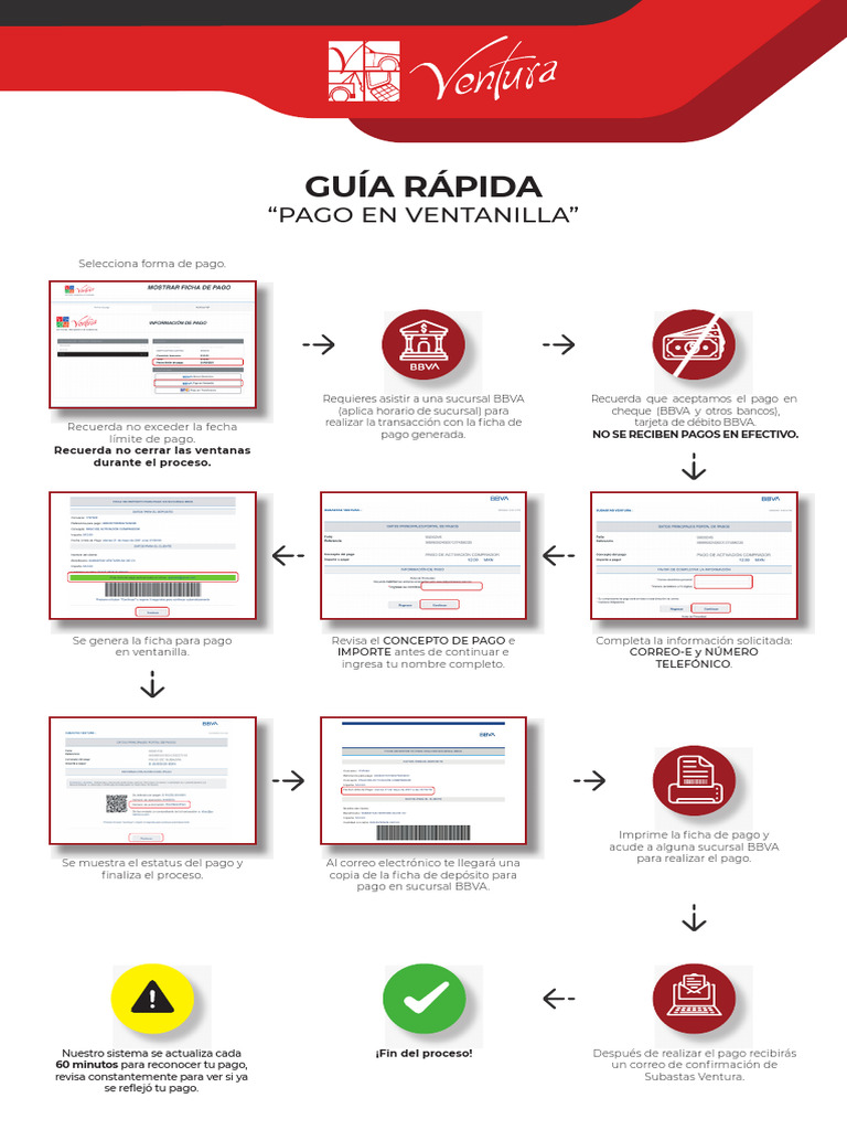 Guia Pago Ventanilla | PDF | Bancario | Tecnología bancaria