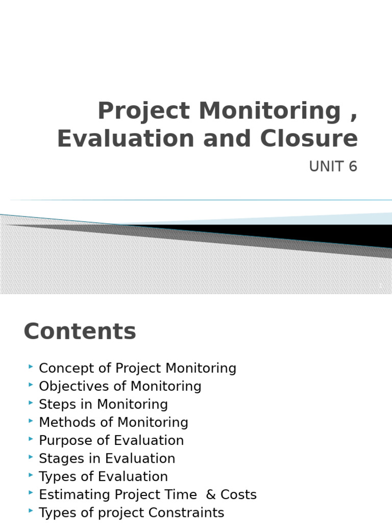 Project Monitoring And Evaluation Pdf Evaluation Performance Indicator