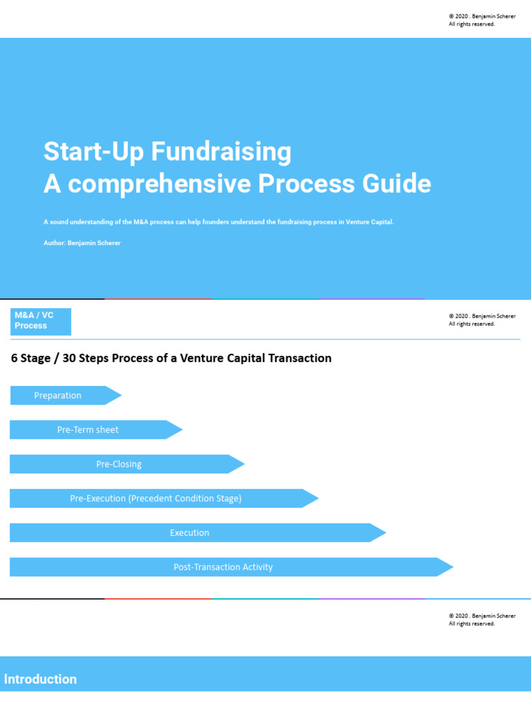 Startup Fundraising Comprehensive Process Guide | PDF | Venture Capital | Corporate Finance