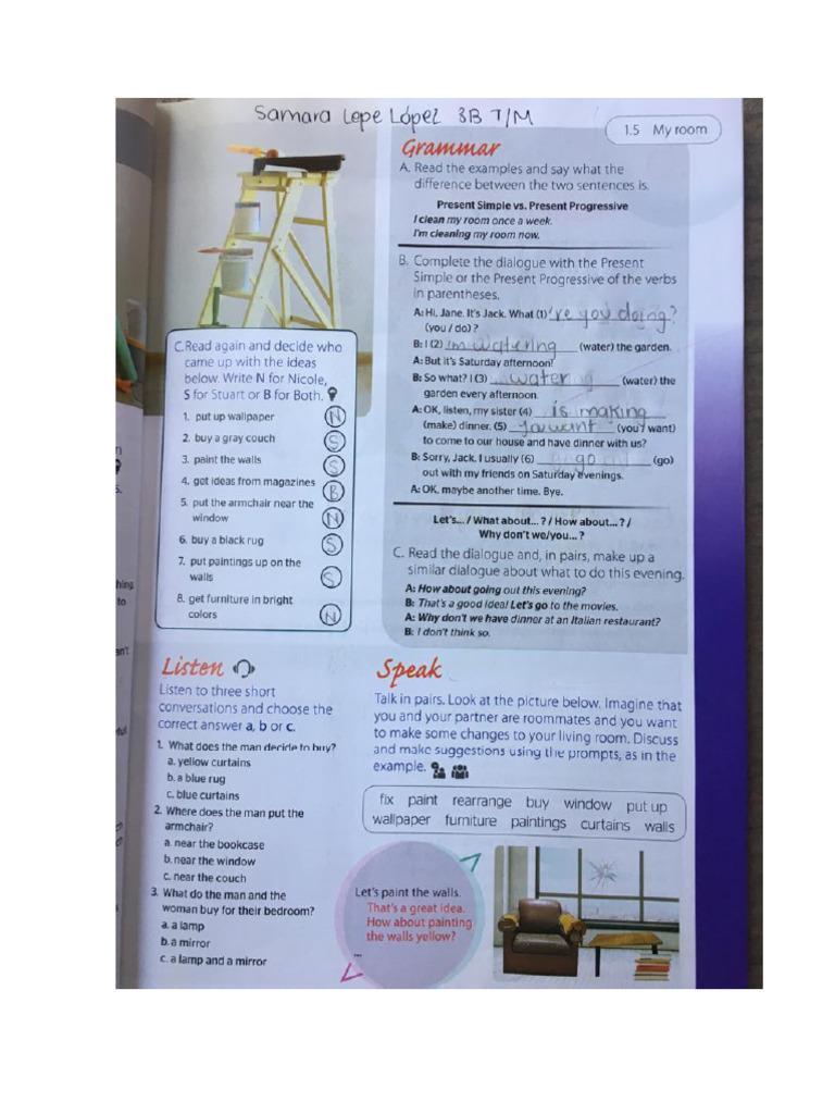 Workbook 1.5, 1.6 - Samara Lepe | PDF