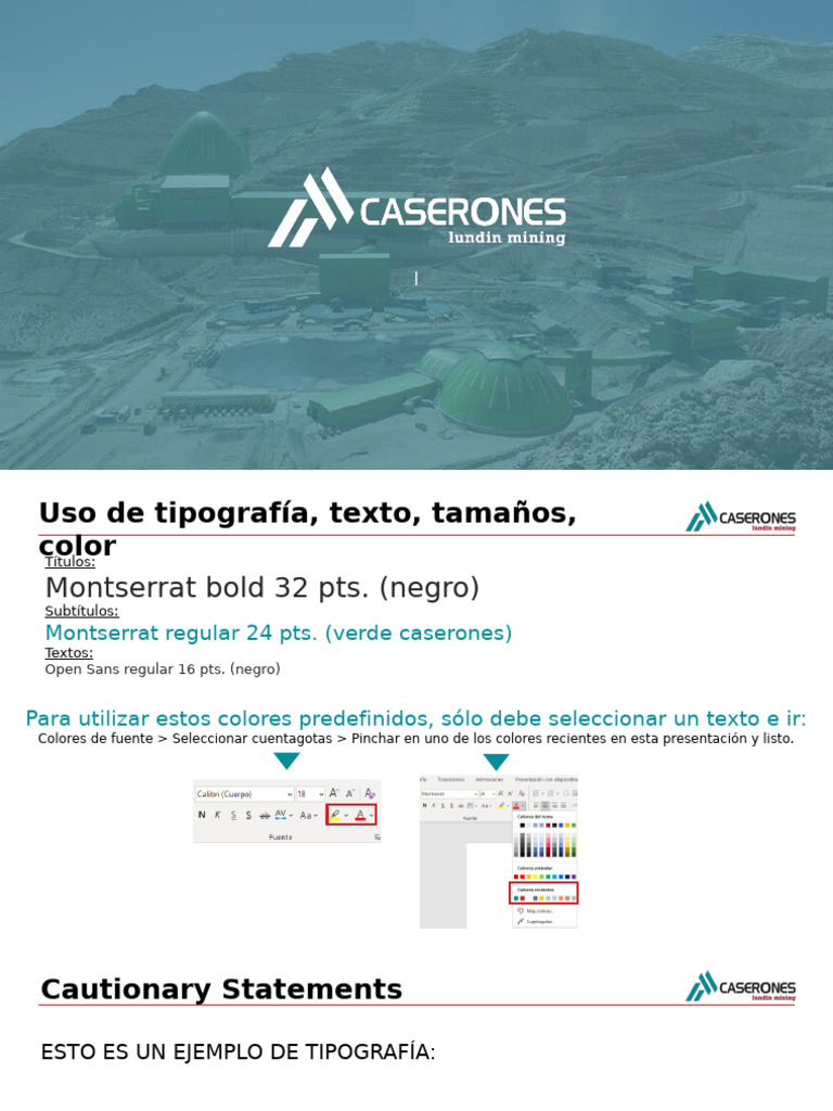 Plantilla PPT Caserones Lundin Mining | PDF