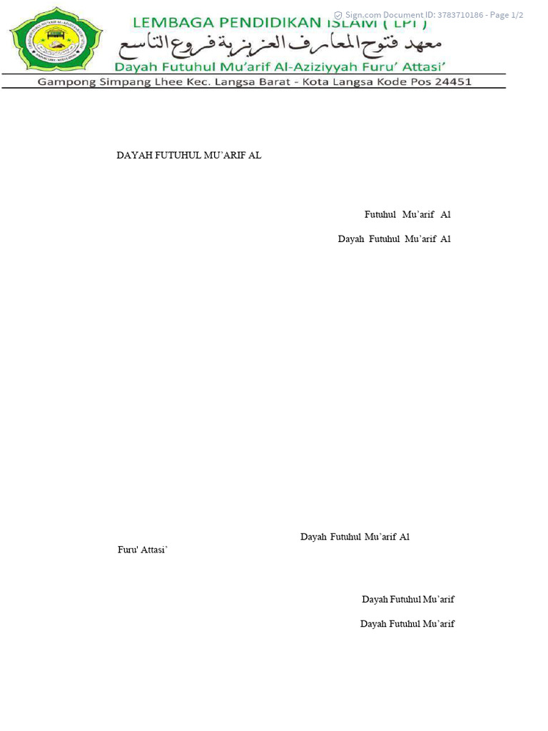 SK Op. Fma Attasi' | PDF