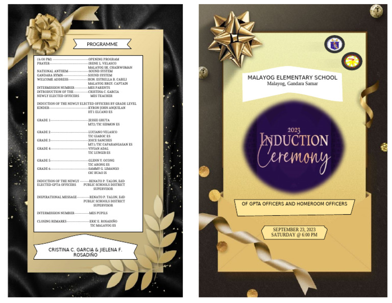 Invitation For Induction MALAYOG ES | PDF