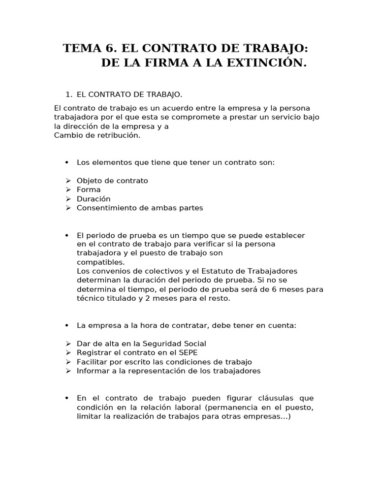 Resumen Tema6 Saúl GarcíaLópez | PDF | Derecho laboral | Daños y perjuicios