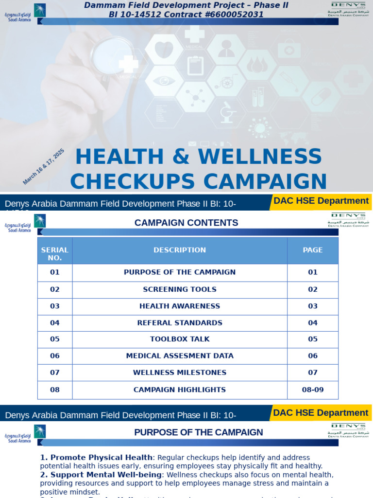 Health & Wellness Checkups Campaign Report | PDF | Hypertension ...