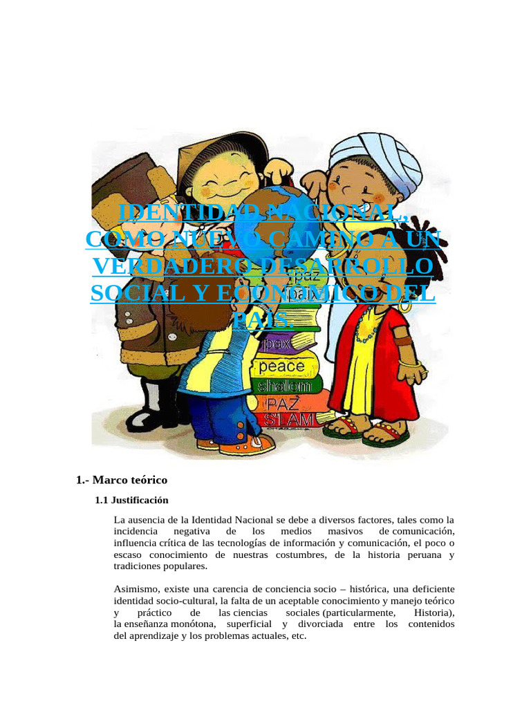 Identidad Nacional | PDF | Nación | Conocimiento