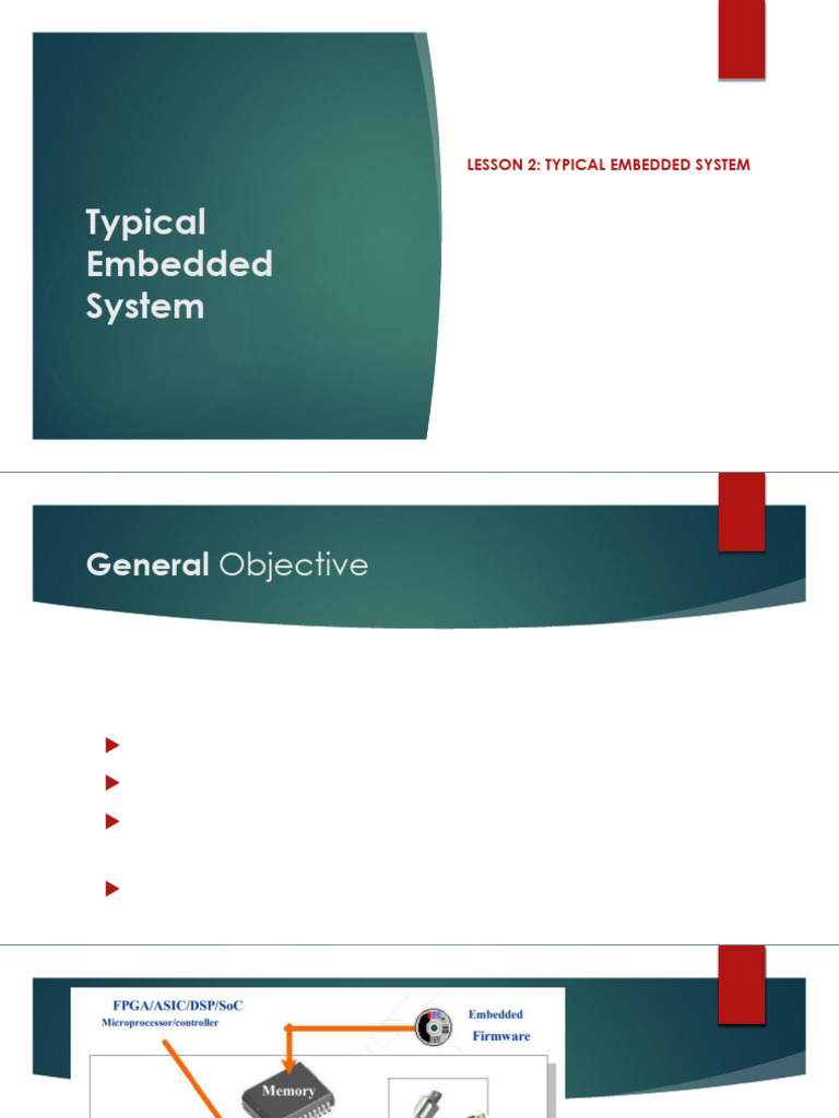 Topic 2 TypicalEmbeddedSystem | PDF | Field Programmable Gate Array | Microcontroller