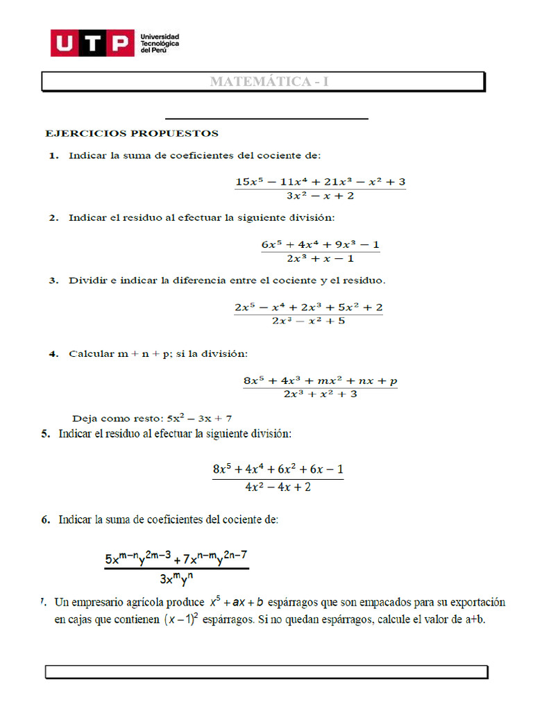 S04 - S7 - Ejercicios | PDF