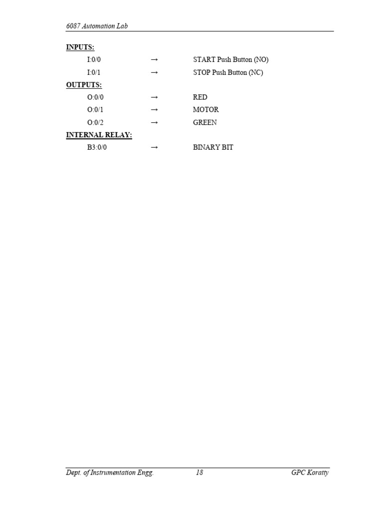 ON-OFF Status of A Device Using PLC | PDF | Programmable Logic ...