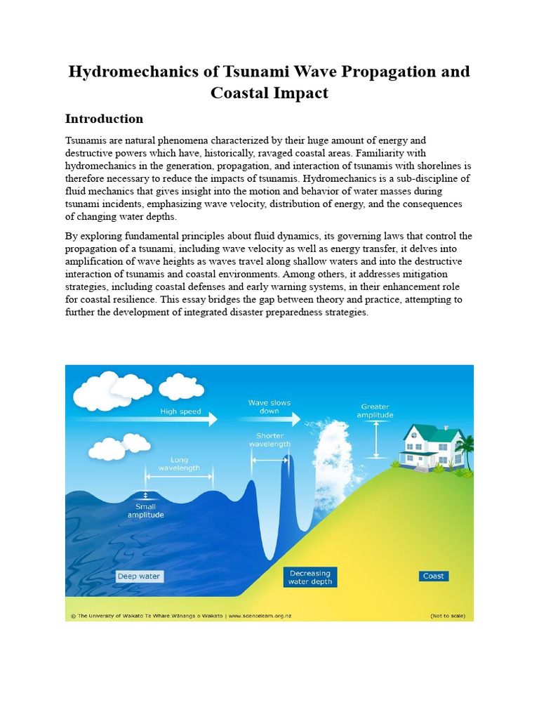 Hydromechanics of Tsunami Wave Propagation and Coastal Impact-1-1 | PDF ...