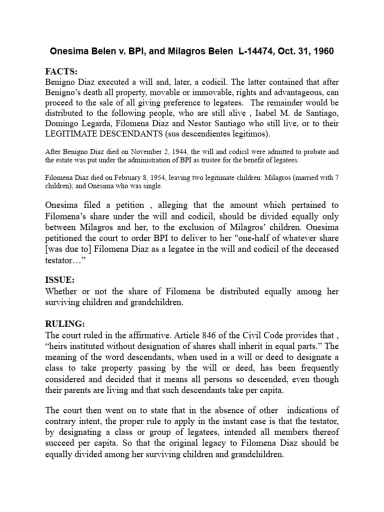 BATCH 6 Wills and Succession | PDF