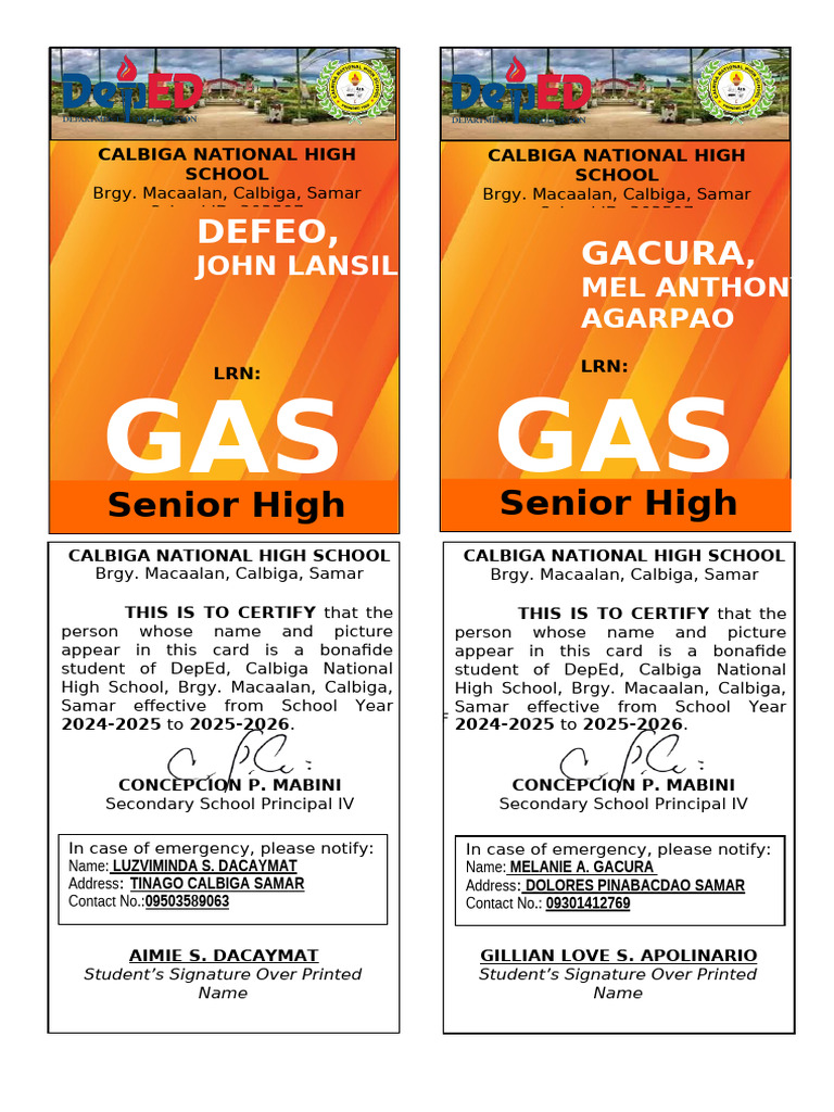Philo School Id Format 082358 | PDF