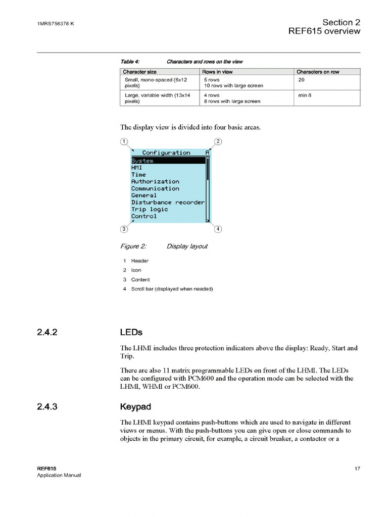 REF615_CONFIGURATION ON HMI PAGE4 | PDF