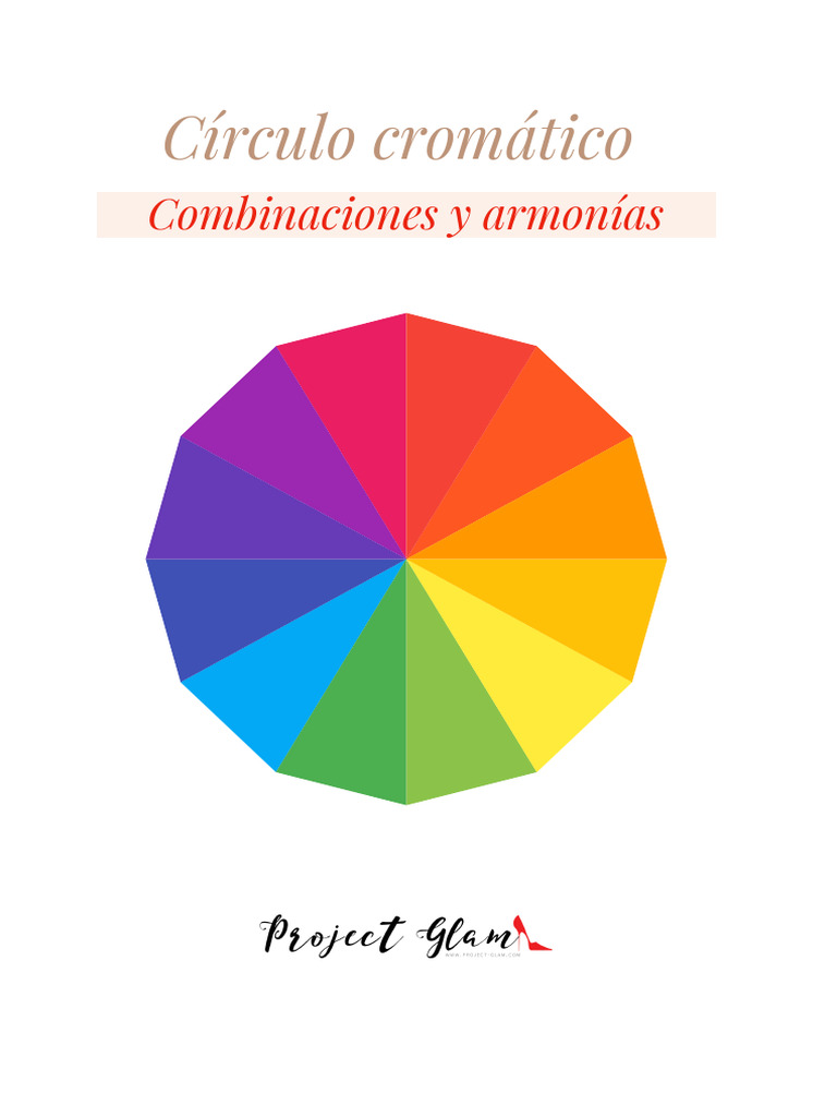 Guía del Círculo Cromático y Colores | PDF | Color | Azul