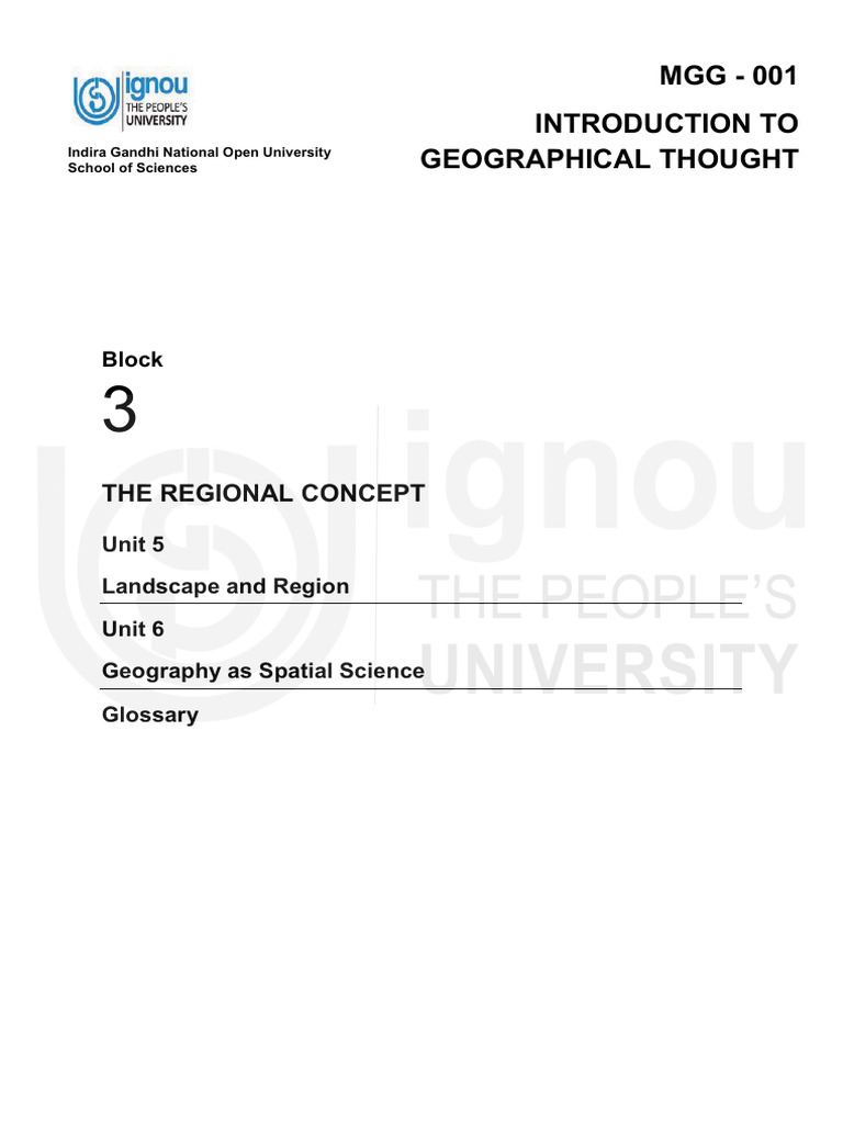 Block-3 (3) | PDF | Landscape | Geography