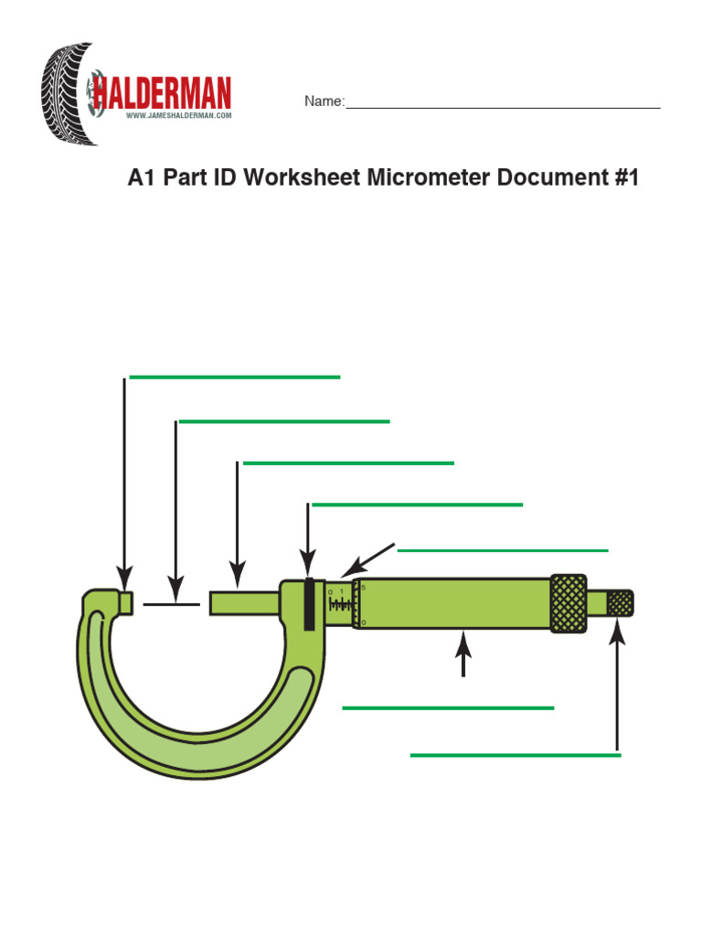 Micrometer Parts | PDF