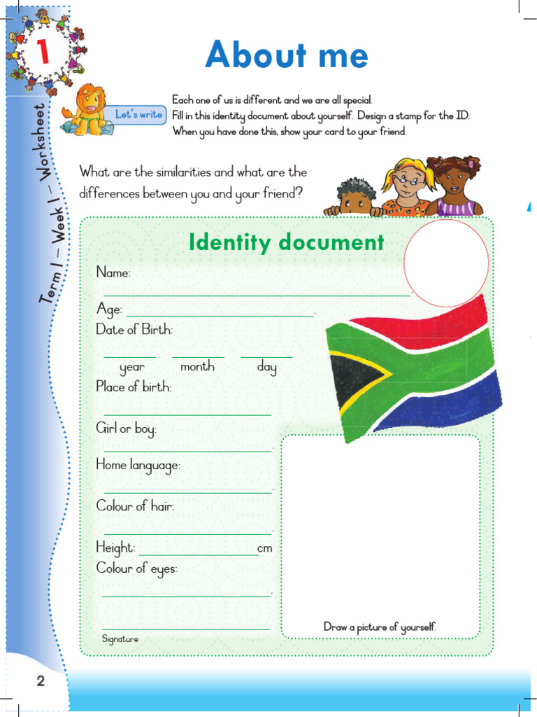 Identity Document and School Timeline Worksheet | PDF | Identity Document