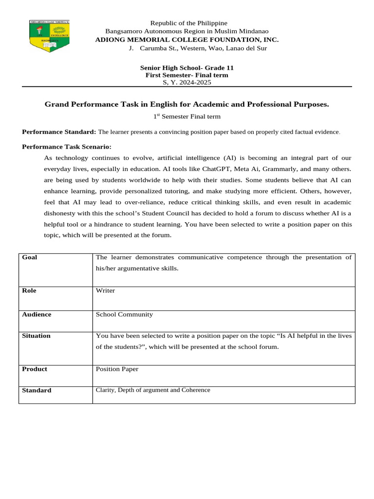 GPT English 12 S.Y 2024 | PDF | Logical Consequence | Artificial Intelligence