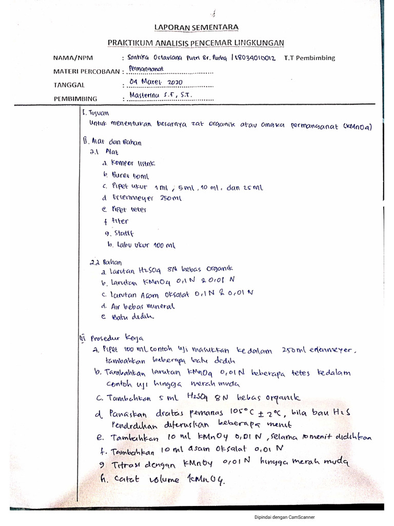 PERMANGANAT Lapsem | PDF