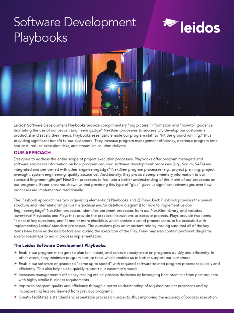 PDF FS SoftwareDevPlaybooks | PDF | Software Development | Software