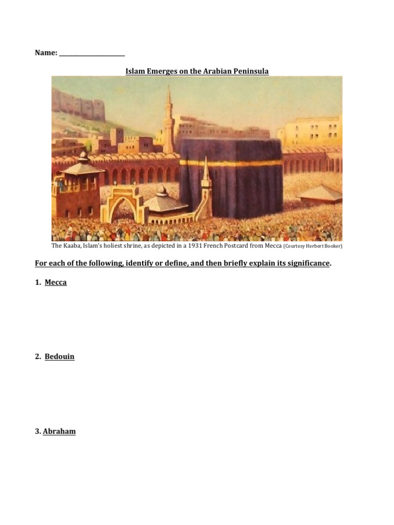 Gabriel's Visit to Muhammad in 610 CE | PDF | Muhammad | Mecca