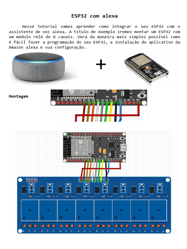 Tutorial ESP32 Com Alexa | PDF | Wi-Fi | Biblioteca (informática)