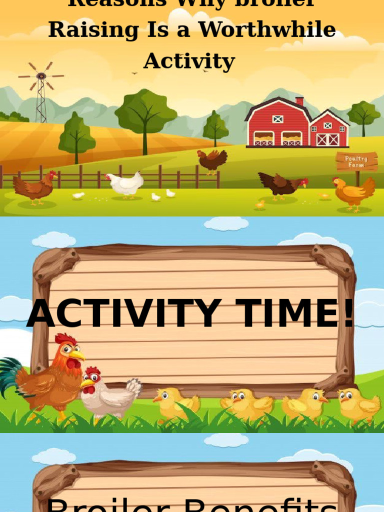 3rd Quarter Reasons Why Broiler Raising Is A Worthwhile Activity | PDF ...