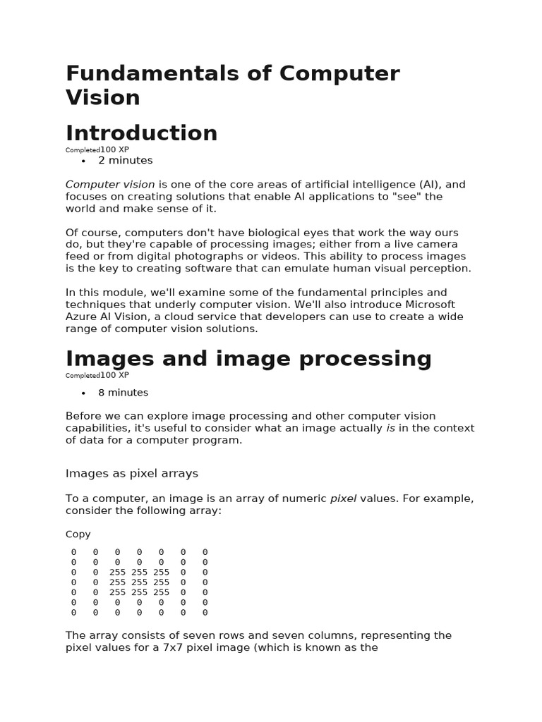 Azure Ai Vision Image Classification Basics Pdf Computer Vision