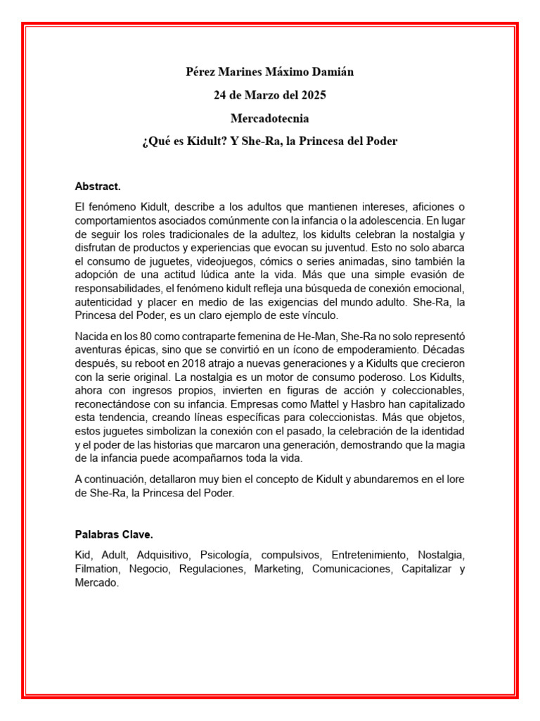 Qué Es Kidult | PDF