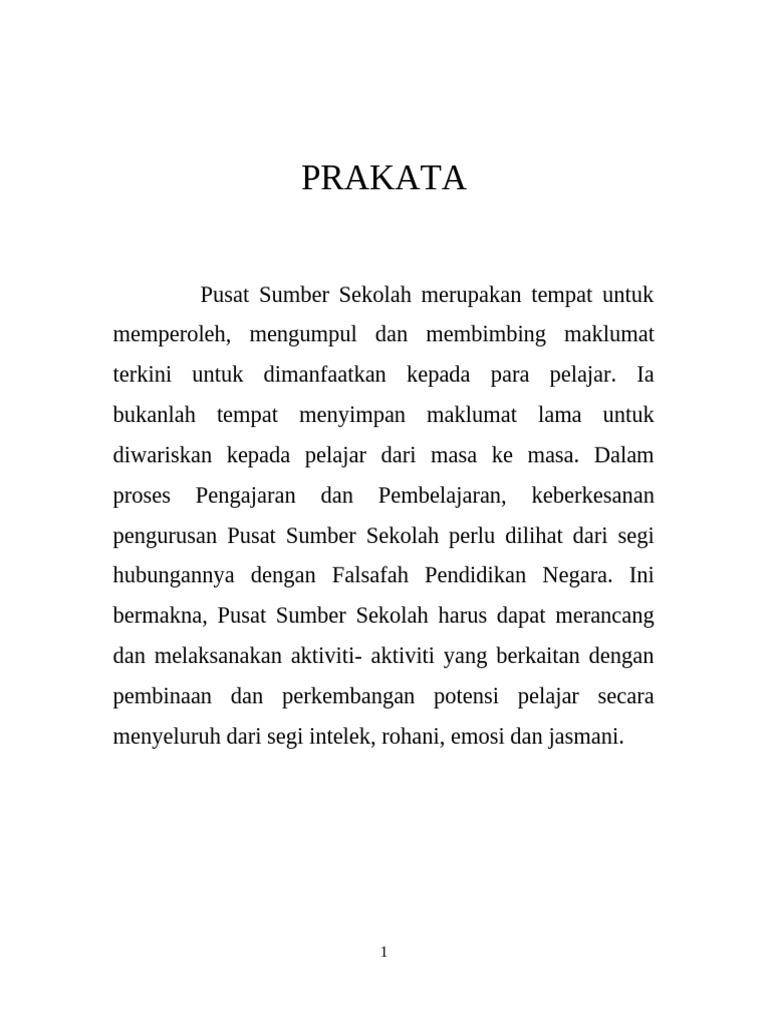 Buku Pengurusan PSS 2020 | PDF